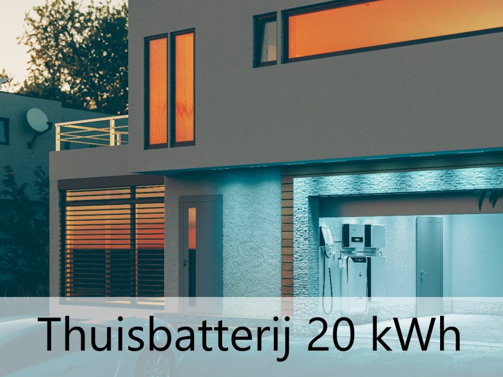 Thuisbatterij met een capaciteit van 20 kWh - 2024